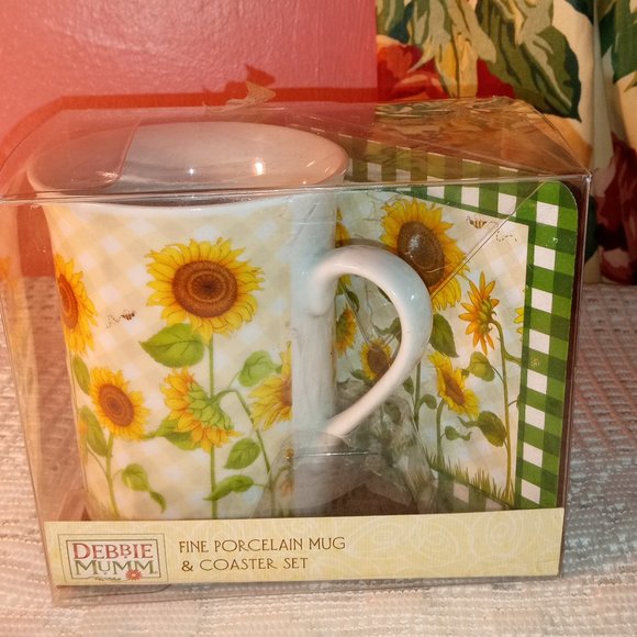 Debbie Mumm | Kitchen | Debbie Mumm Pasture Cows Coffee Mug Coaster Set ...